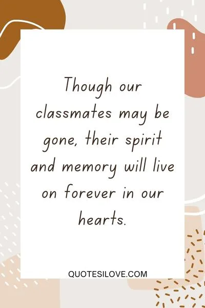 Memorial Quotes for Deceased Classmates - Quotes I Love